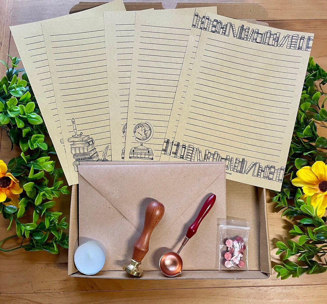 Letter Writing Set - Academia Writing Paper - Handmade Stationery - Wax ...