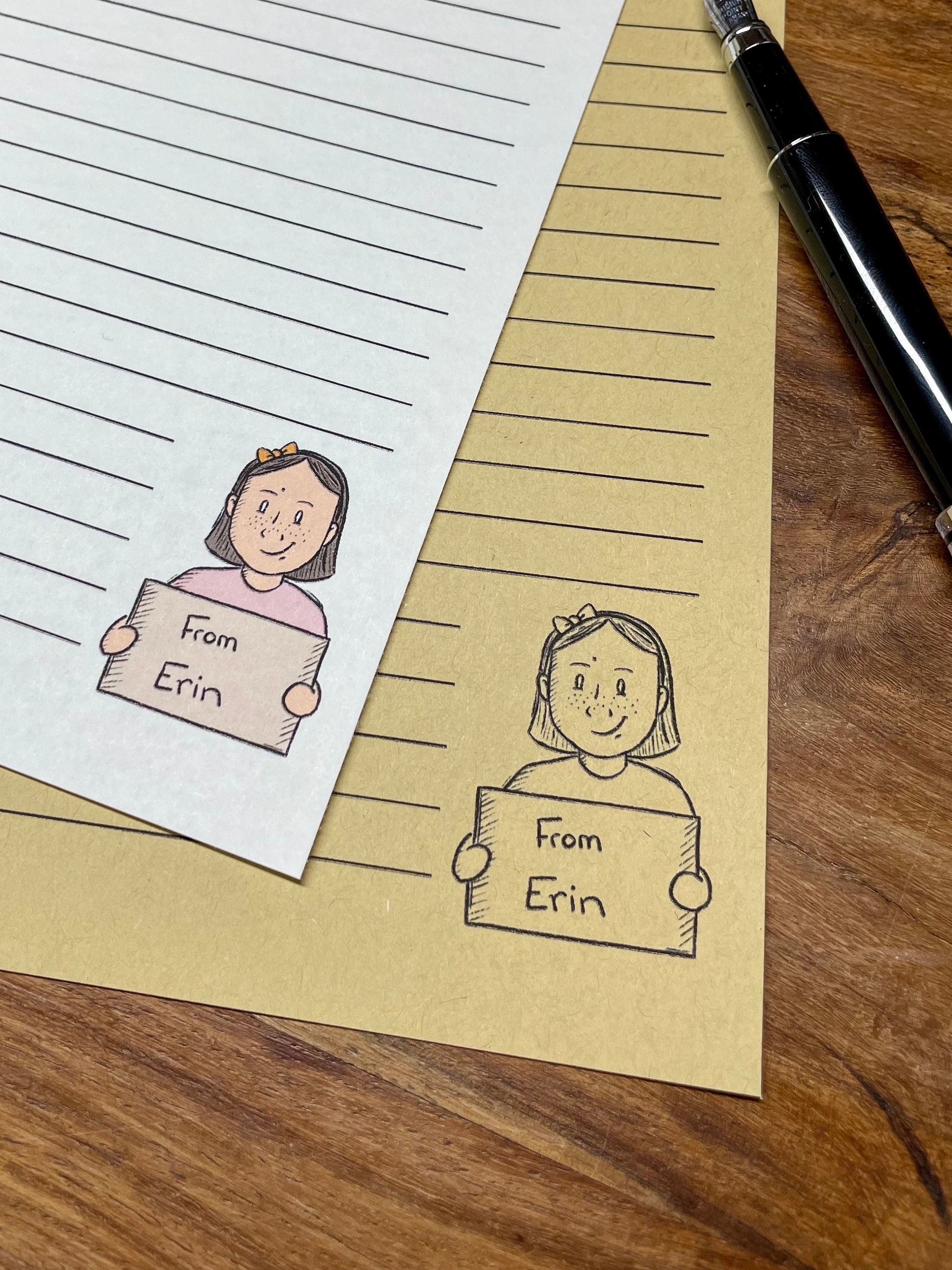 Personalised Writing Paper Set Bespoke Stationary Custom - Etsy