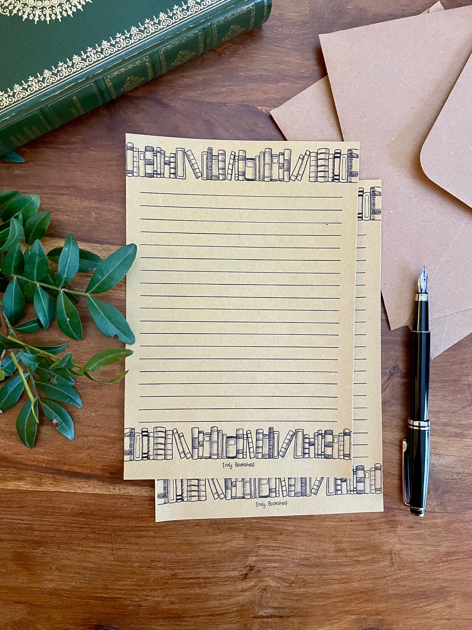 Letter Writing Paper - Academia Paper - Handmade Stationery - Bookish ...