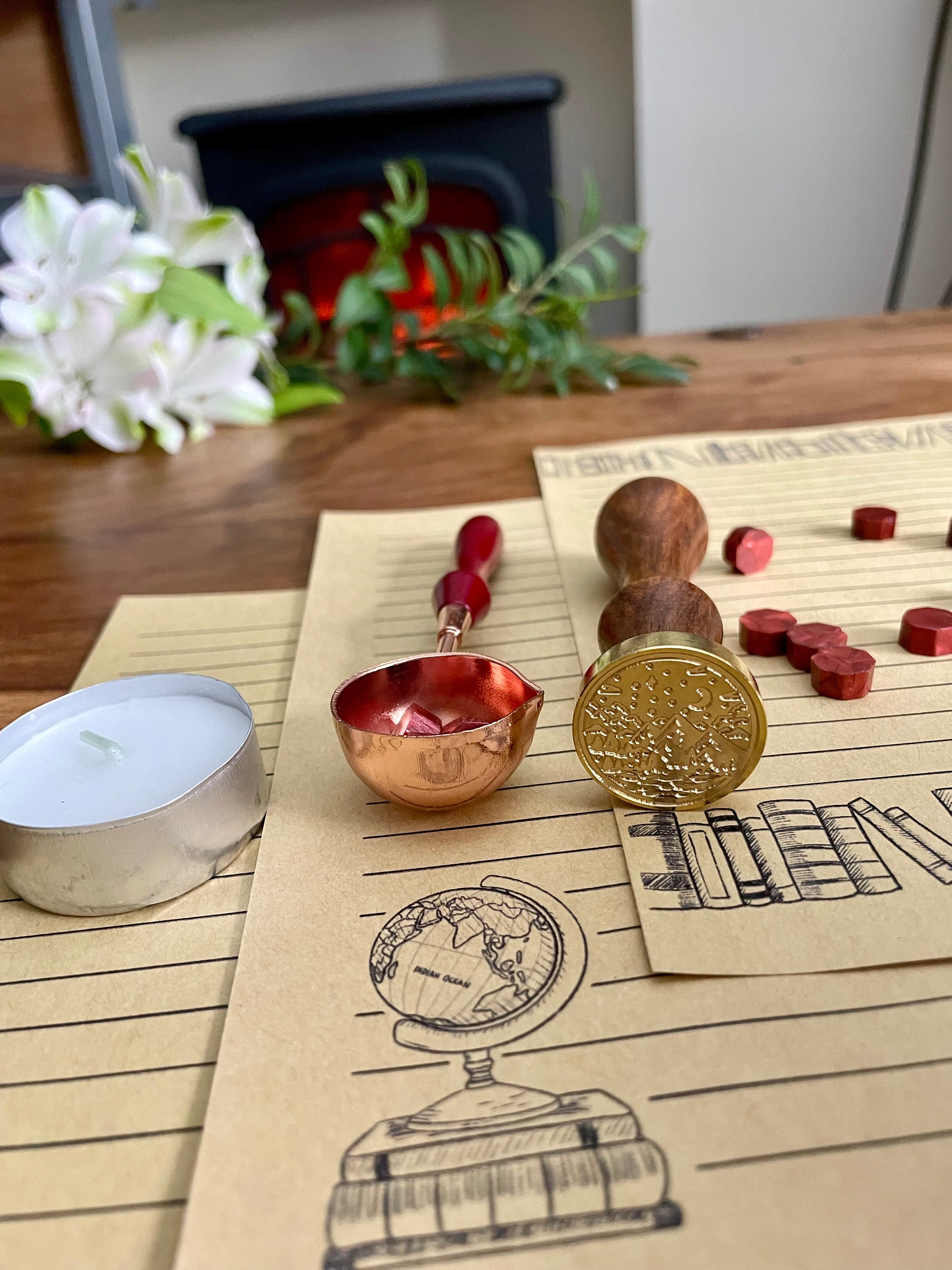 Letter Writing Set - Academia Writing Paper - Handmade Stationery - Wax ...