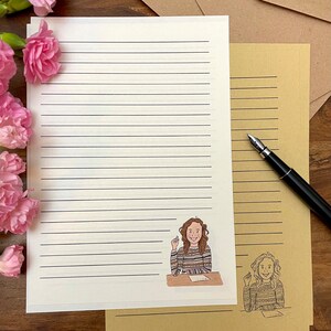 Personalised Writing Paper Set Bespoke Stationary Custom Paper Design ...