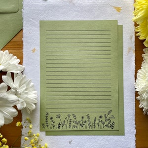 Letter Writing Paper - Leafy Paper Designs - Handmade Stationery ...