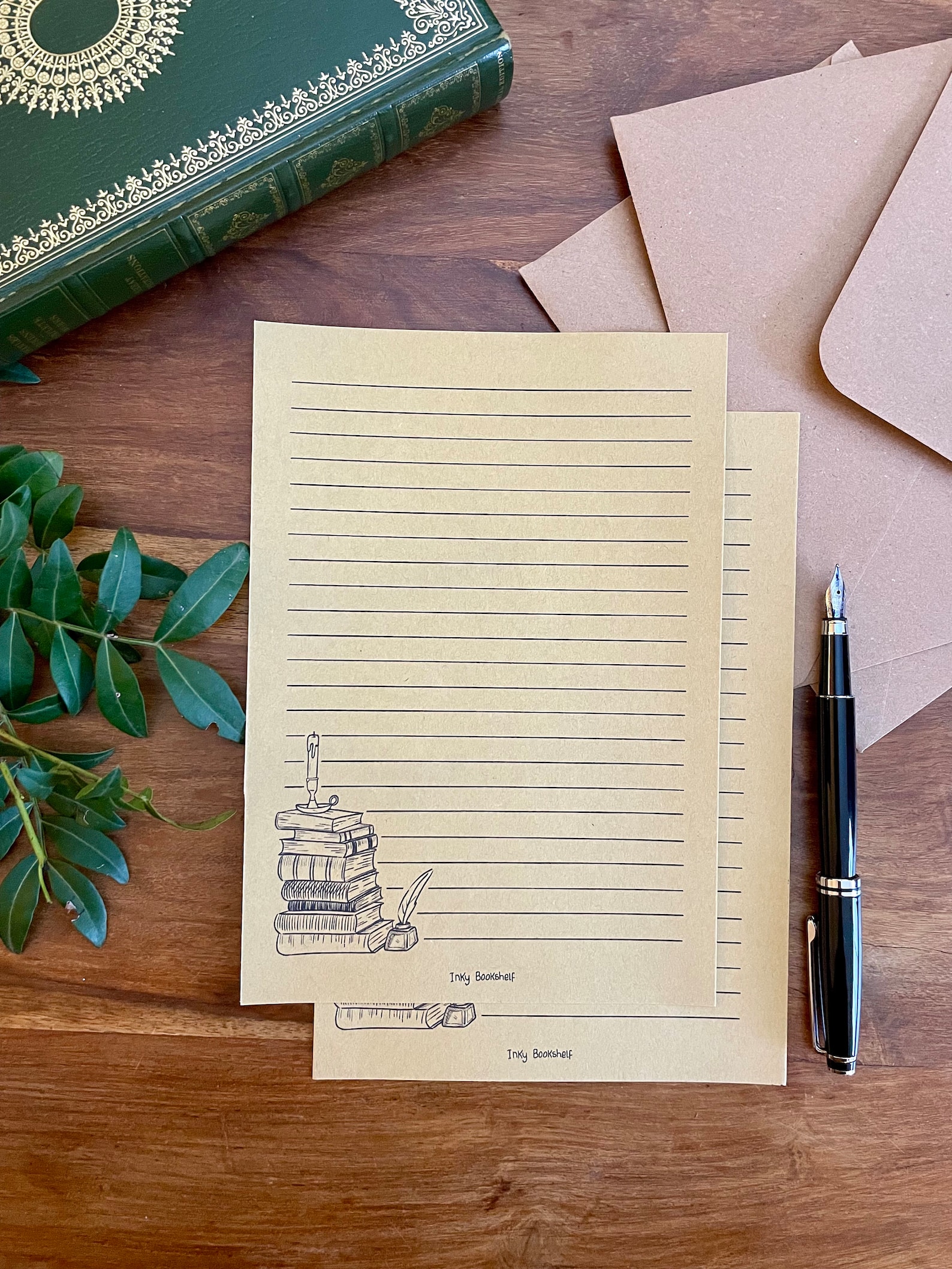 Letter Writing Paper - Academia Paper - Handmade Stationery - Bookish ...