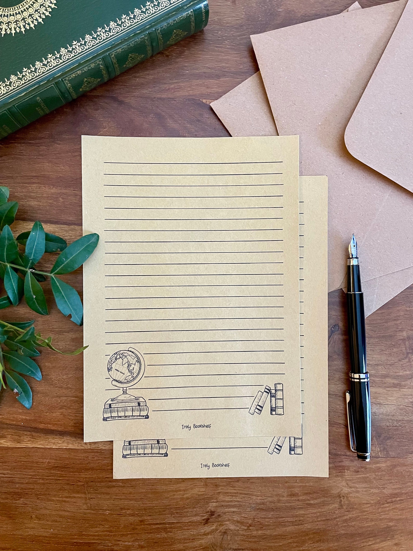Letter Writing Paper - Academia Paper - Handmade Stationery - Bookish ...