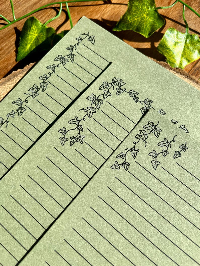 Letter Writing Paper - Ivy Paper Designs - Handmade Stationery ...