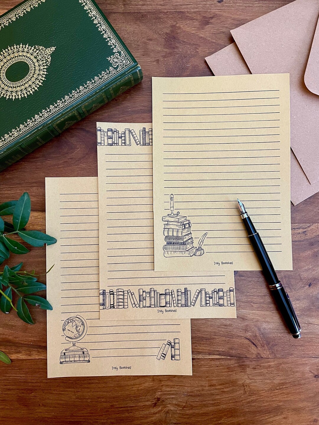 Letter Writing Paper - Academia Paper - Handmade Stationery - Bookish ...