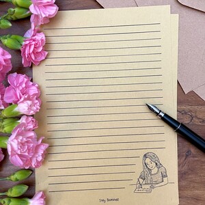 Personalised Writing Paper Set Bespoke Stationary Custom Paper Design ...