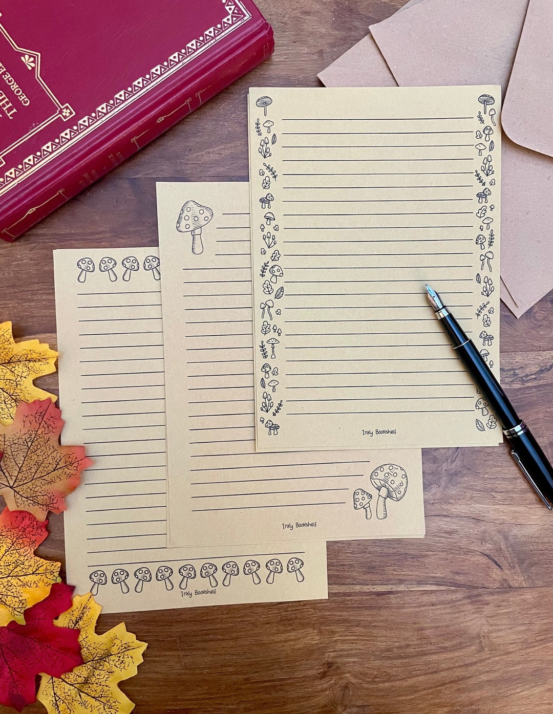 Letter Writing Paper - Toadstool Paper - Handmade Stationery ...