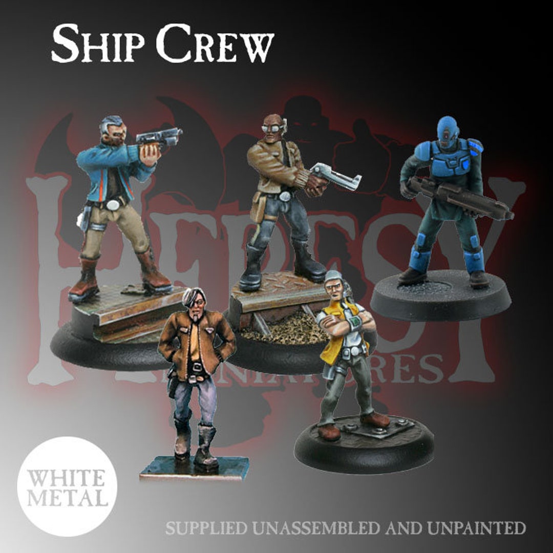 Scifi Ship Crew Deal (5 Metal 28mm Scale Figures) - Etsy