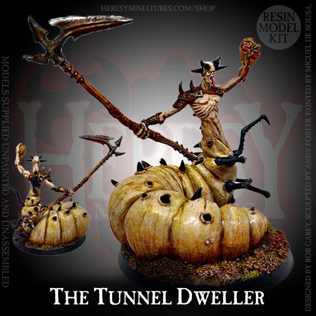 The Tunnel Dweller (resin Figure Kit, 28mm Scale Demon Prince) - Etsy