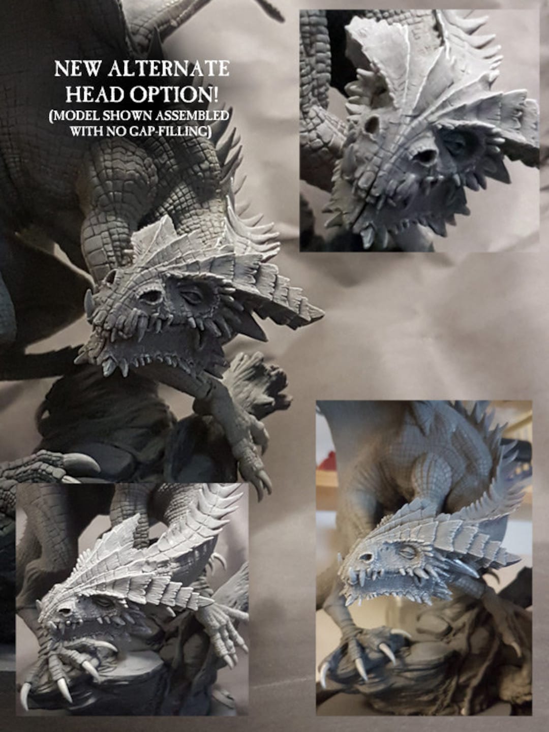 Dragon Head (resin Figure Kit) - Etsy