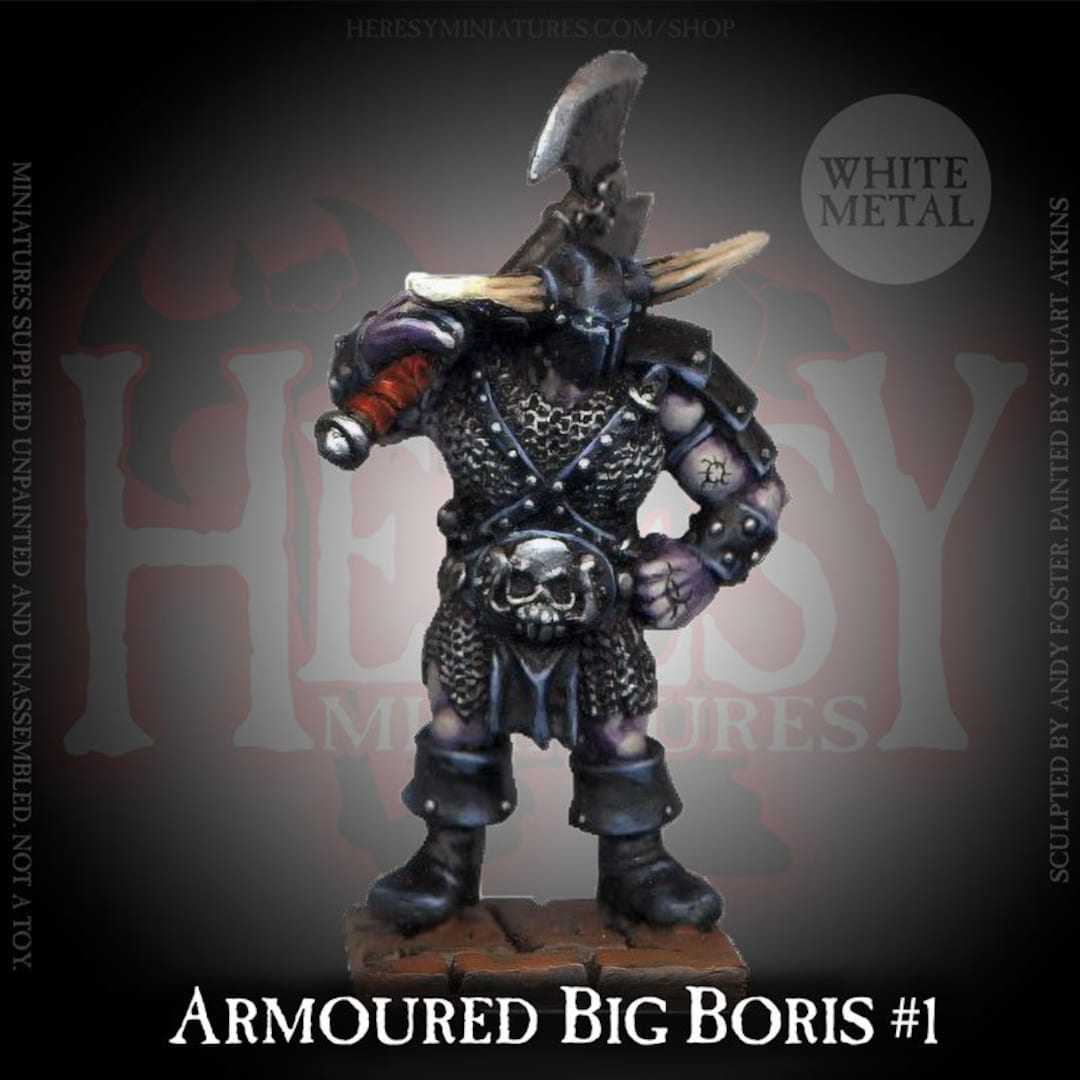 Armoured Big Boris MK1 Half-ogre Barbarian 28mm Heroic Scale Fantasy ...
