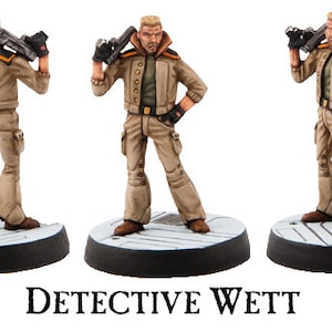 Scifi Cops, (2 X Detectives, 2 X Uniformed Police) 28mm Scale ...