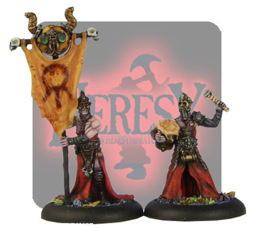 Dark Brethren Cultist Tunnel Guard Command 28mm Heroic Scale Fantasy ...