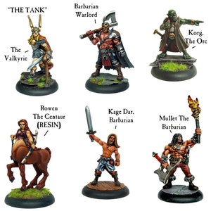 Adventurer Party Deal- 5x 28mm Heroic Scale Fantasy Miniatures - Etsy