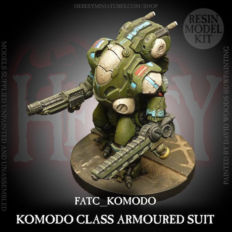 Komodo Mech (armoured/armored Suit) 15mm to 32mm Suitable for All Games ...