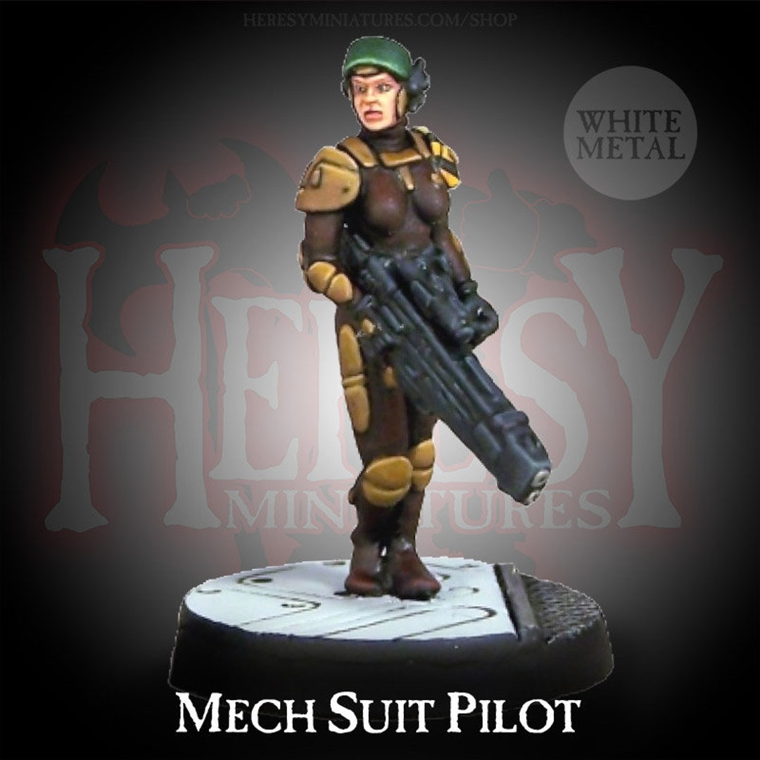Komodo Mech Suit Pilot With Rifle - Etsy