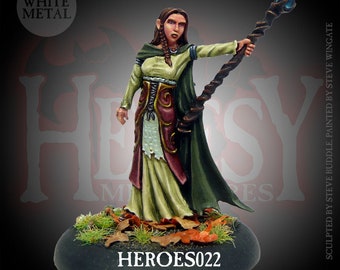 Aurora, Elven Sorceress, 75mm, 35mm Scale, RKS3D, Wizard, Elf Mage ...