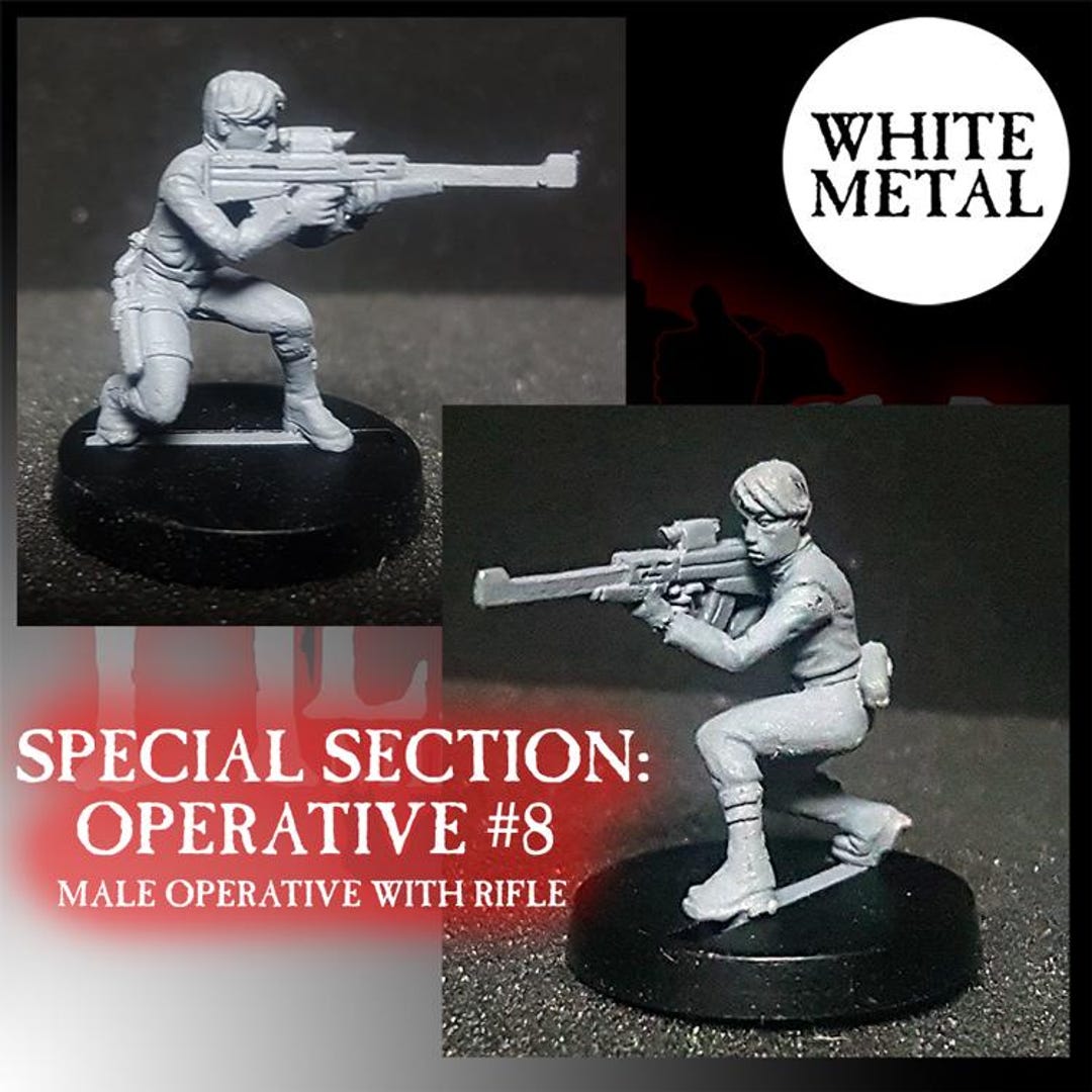 Special Section: Operative #8 (28mm Scale Sci-fi Sniper Miniature) - Etsy