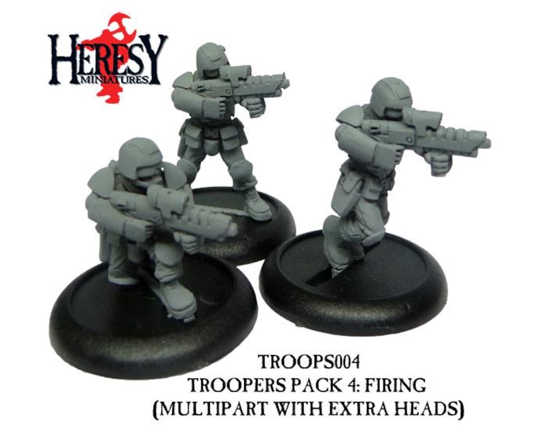 Sci Fi Troopers Pack #4 (3x Metal 28mm Figures) - Etsy