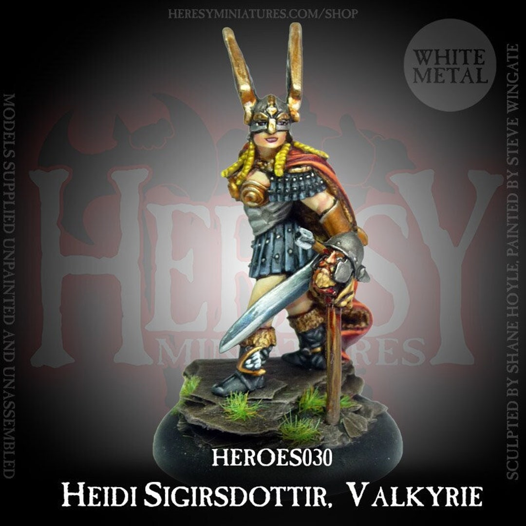 Heidi Sigrsdottir, Valkyrie (female Barbarian) - 28mm Heroic Scale ...