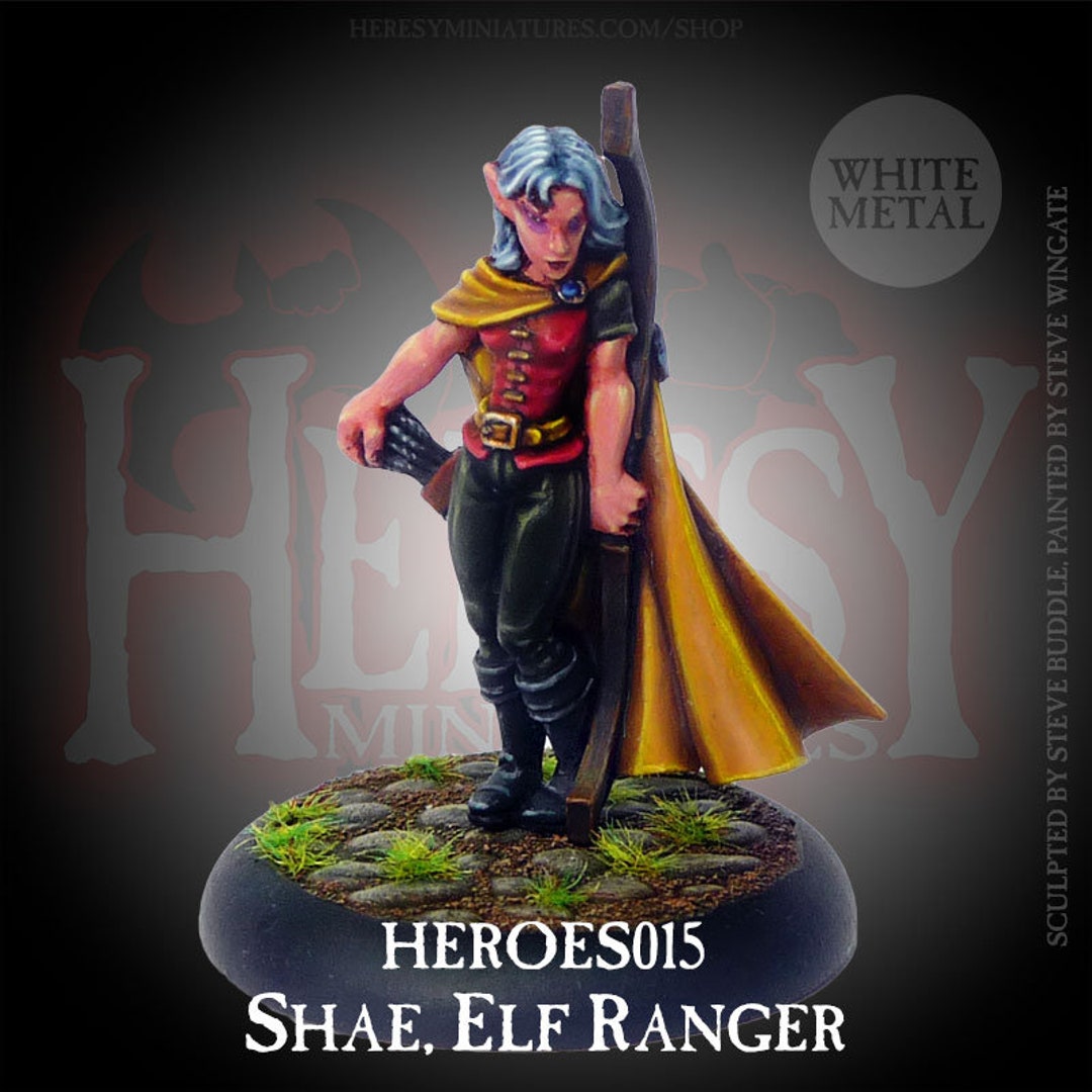Shae, Elf Ranger - 28mm Heroic Scale Fantasy Miniature - Etsy