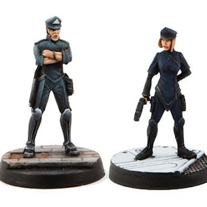 Scifi Cops, (2 X Detectives, 2 X Uniformed Police) 28mm Scale ...