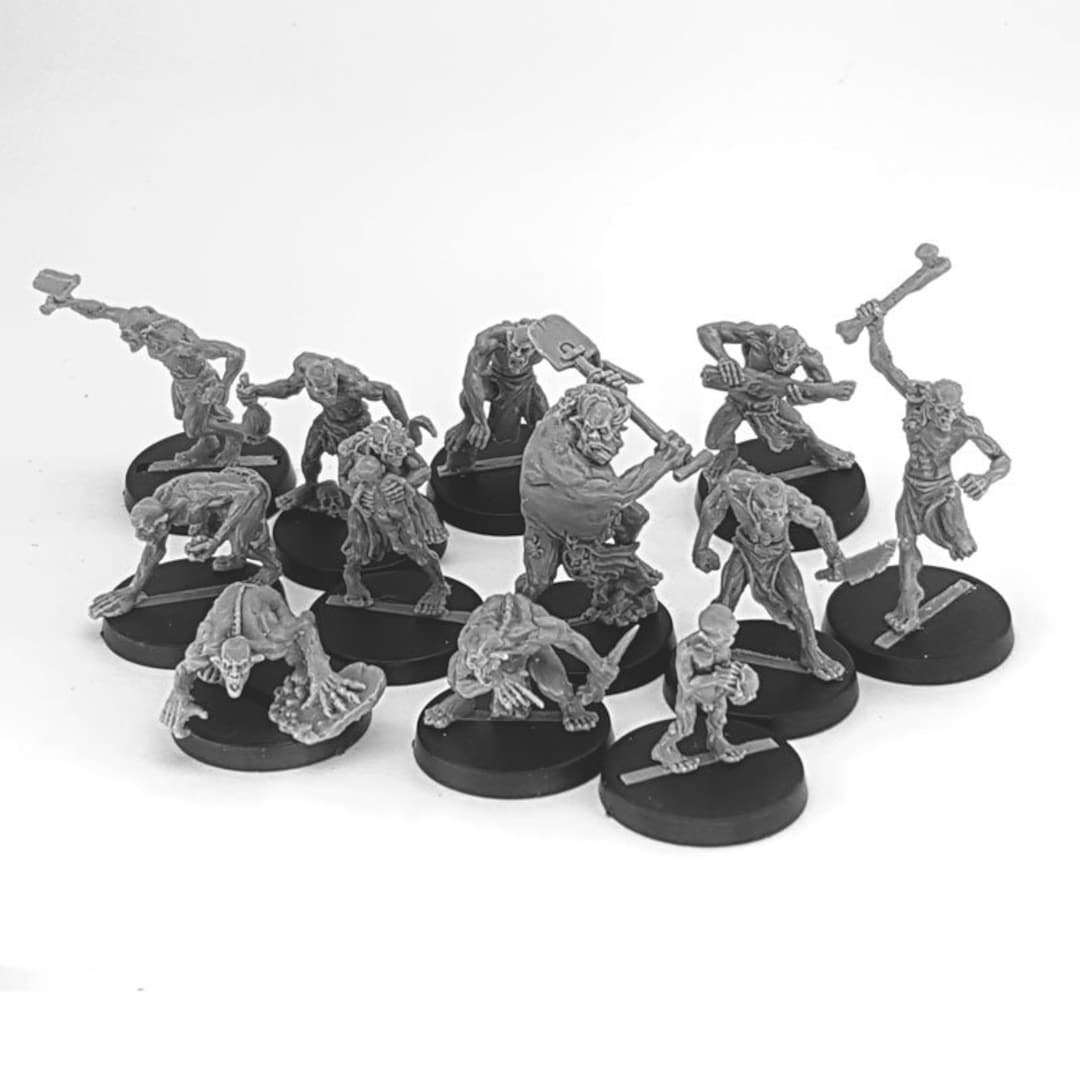 Heresy Miniatures Ghoul Tribe 13 White Metal Figures Suitable Proxy for ...