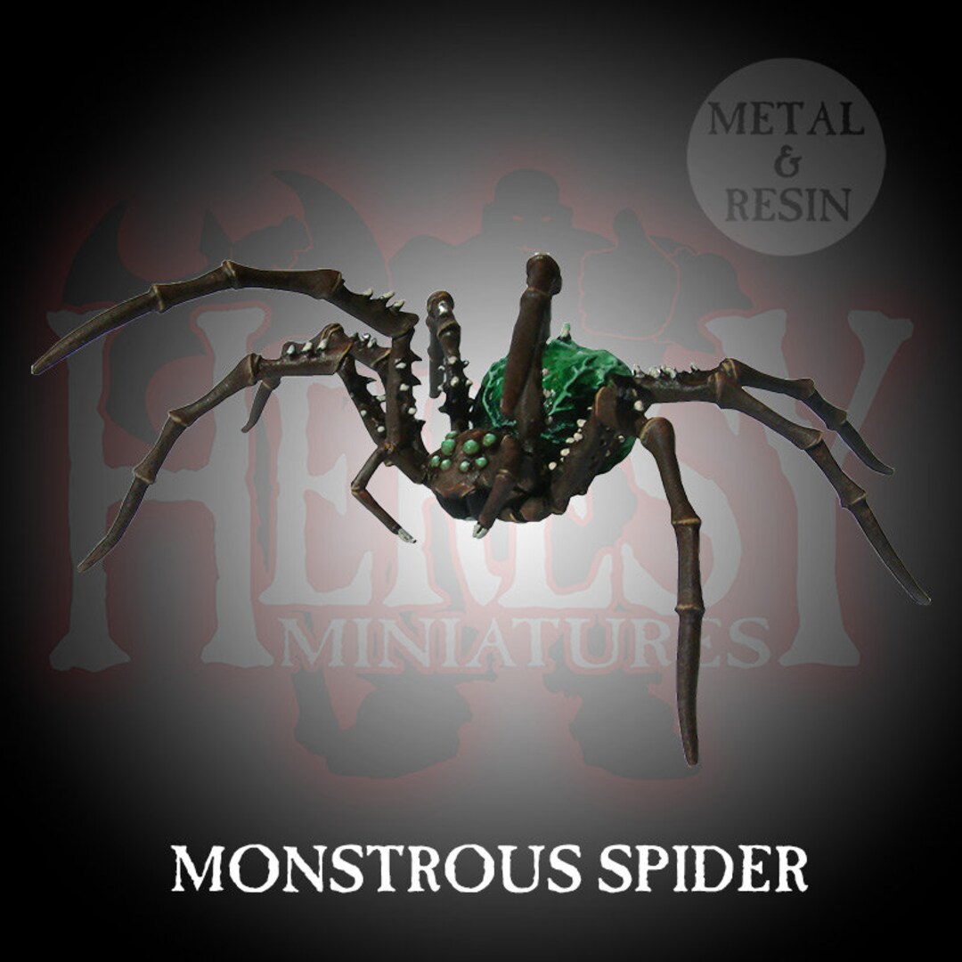 Monstrous Spider (resin and Metal 28mm Scale Miniature) - Etsy