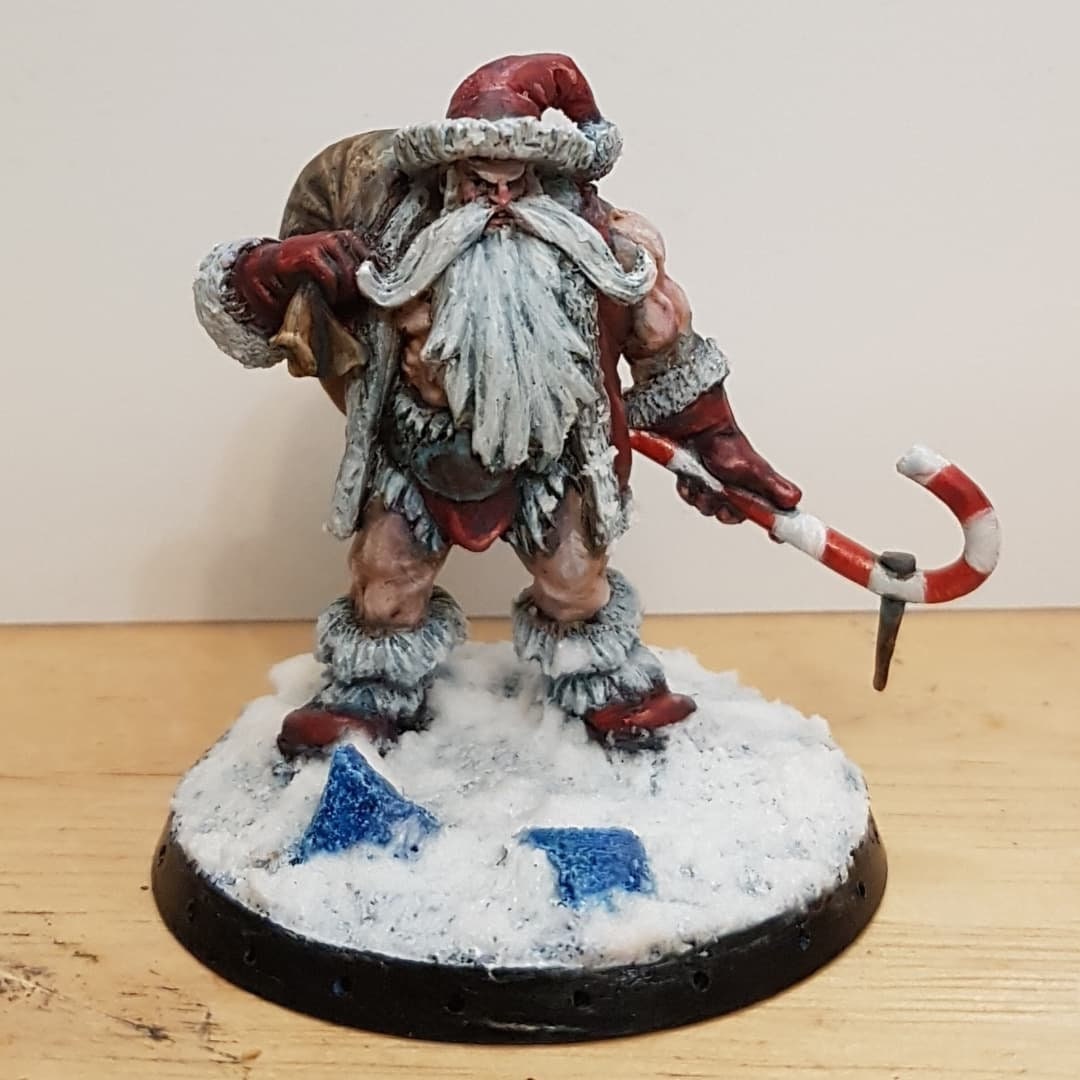 Santa Boris: 28/32mm Half-ogre Christmas Barbarian Miniature - Etsy