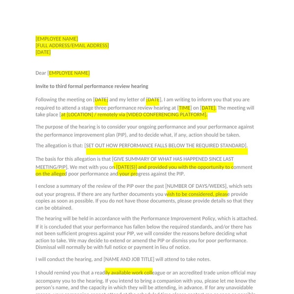 Employee Meeting Invitation - Etsy