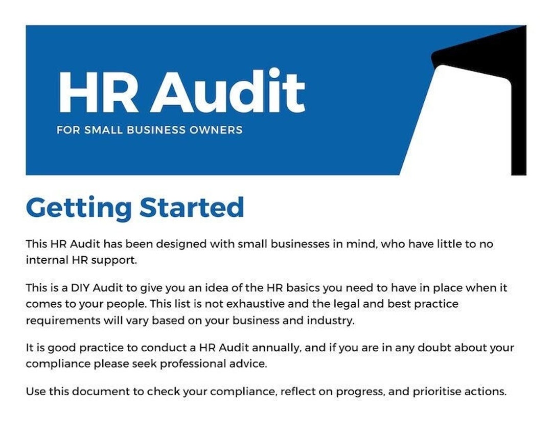 DIY HR Audit for Small Business Owners (UK Based) - Etsy