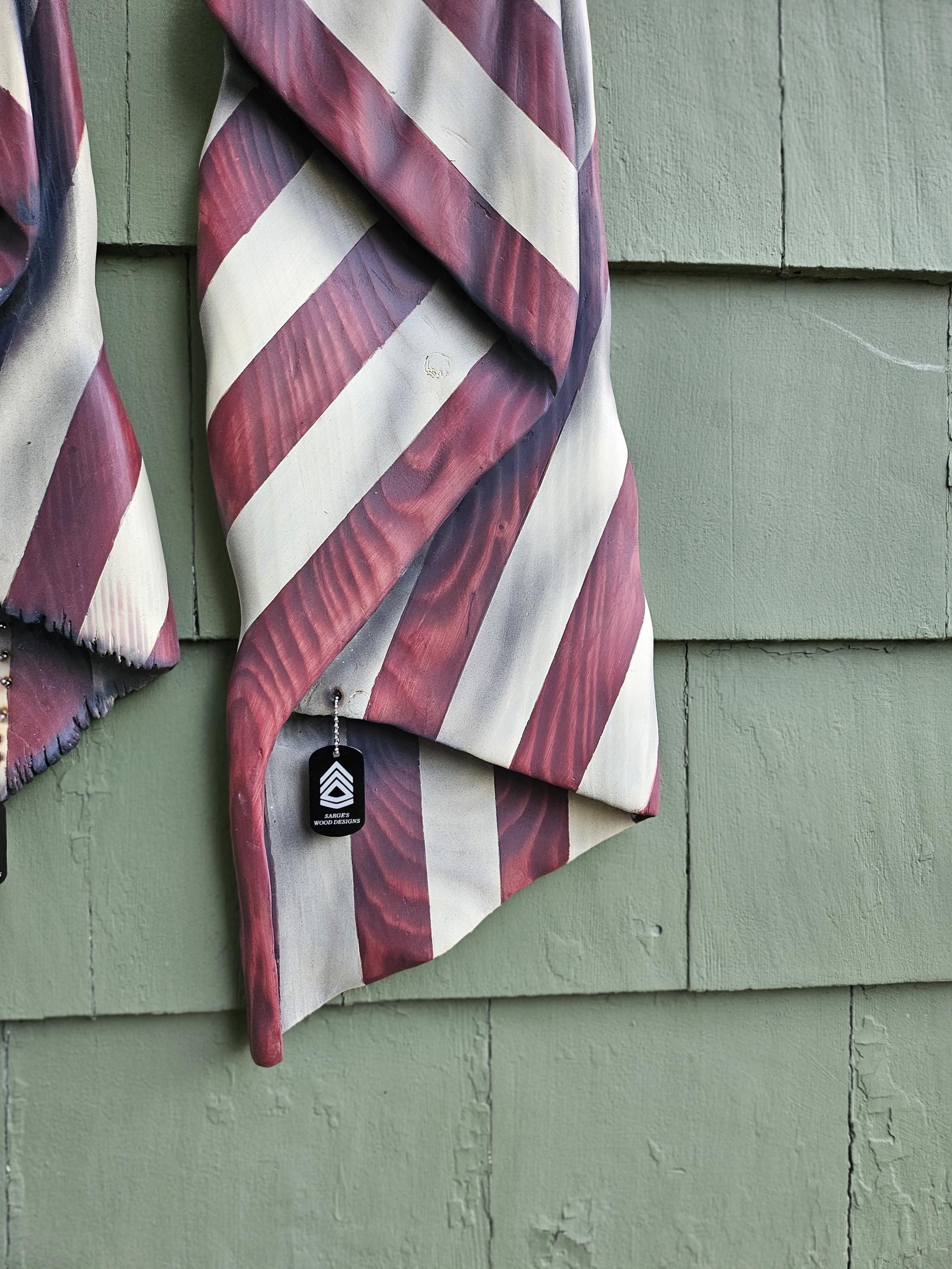 Draped Wood Flag - Etsy