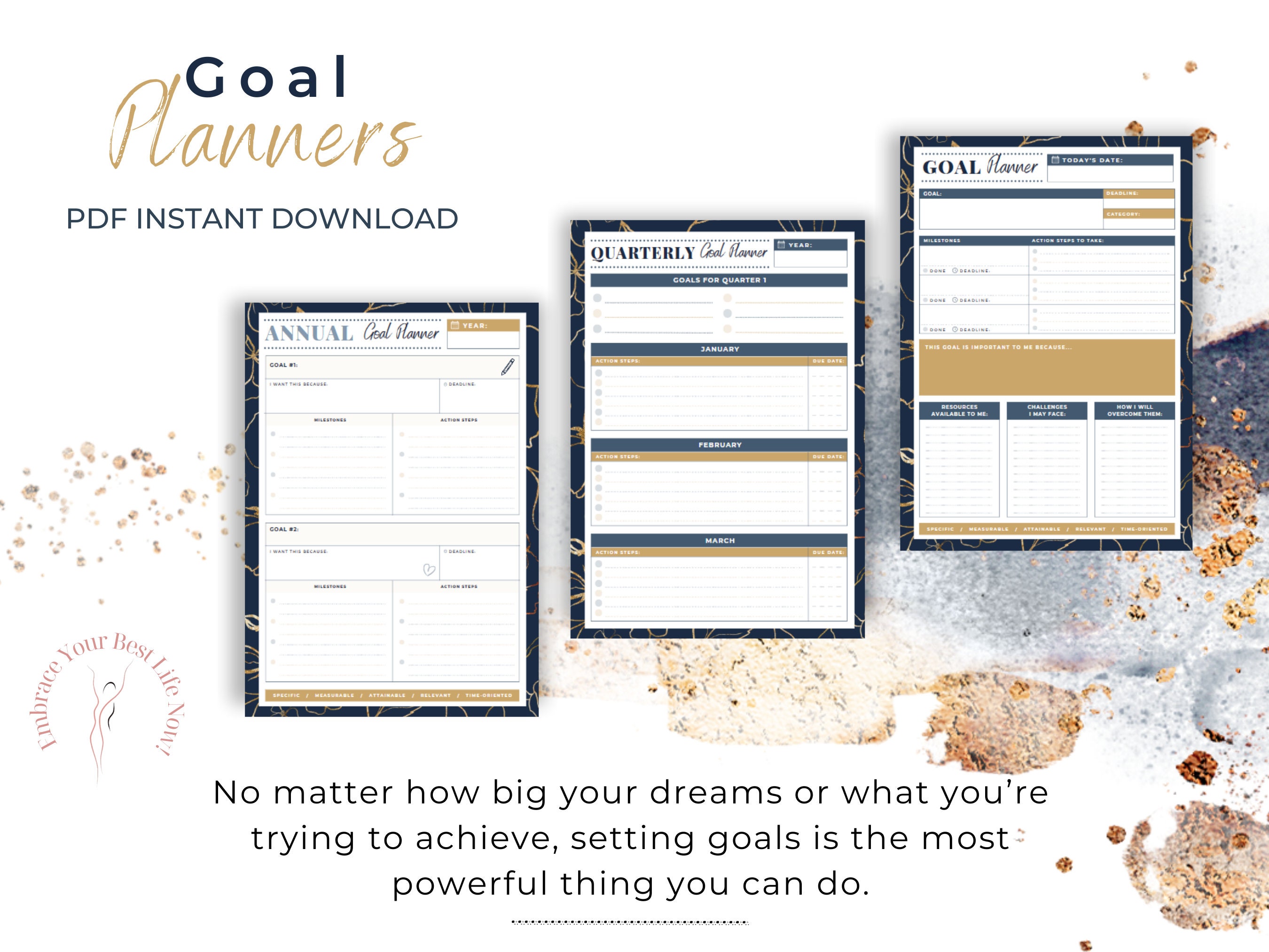 The Ultimate Goal-setting Tool: Daily, Monthly, Quarterly and Annual ...