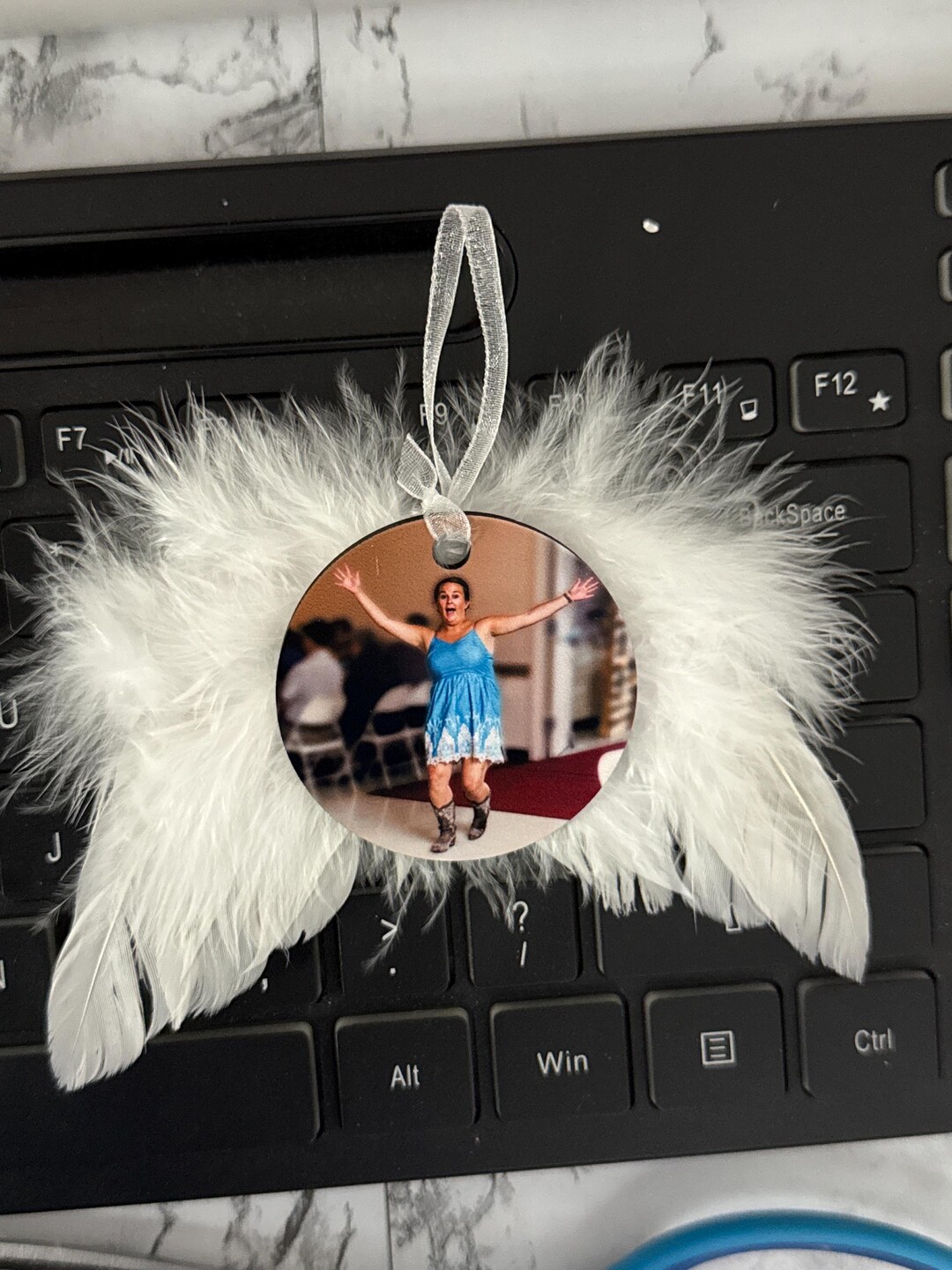 READ Description Before Placing Order* Personalized Angel Wing Ornament ...
