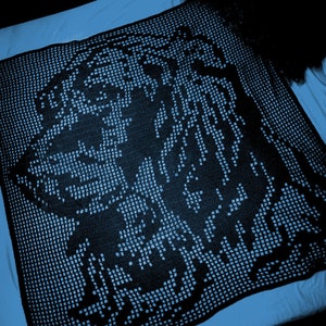 Filet 'hunting Dog' Crochet Pattern for Blanket/wall Hanging. ***PDF ...