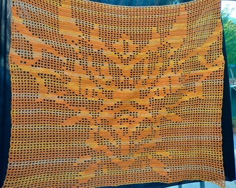 Filet Crochet Dragon Pattern - Etsy