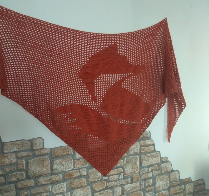 Filet 'howling Wolf' Crochet Shawl Pattern. PDF - Etsy Australia