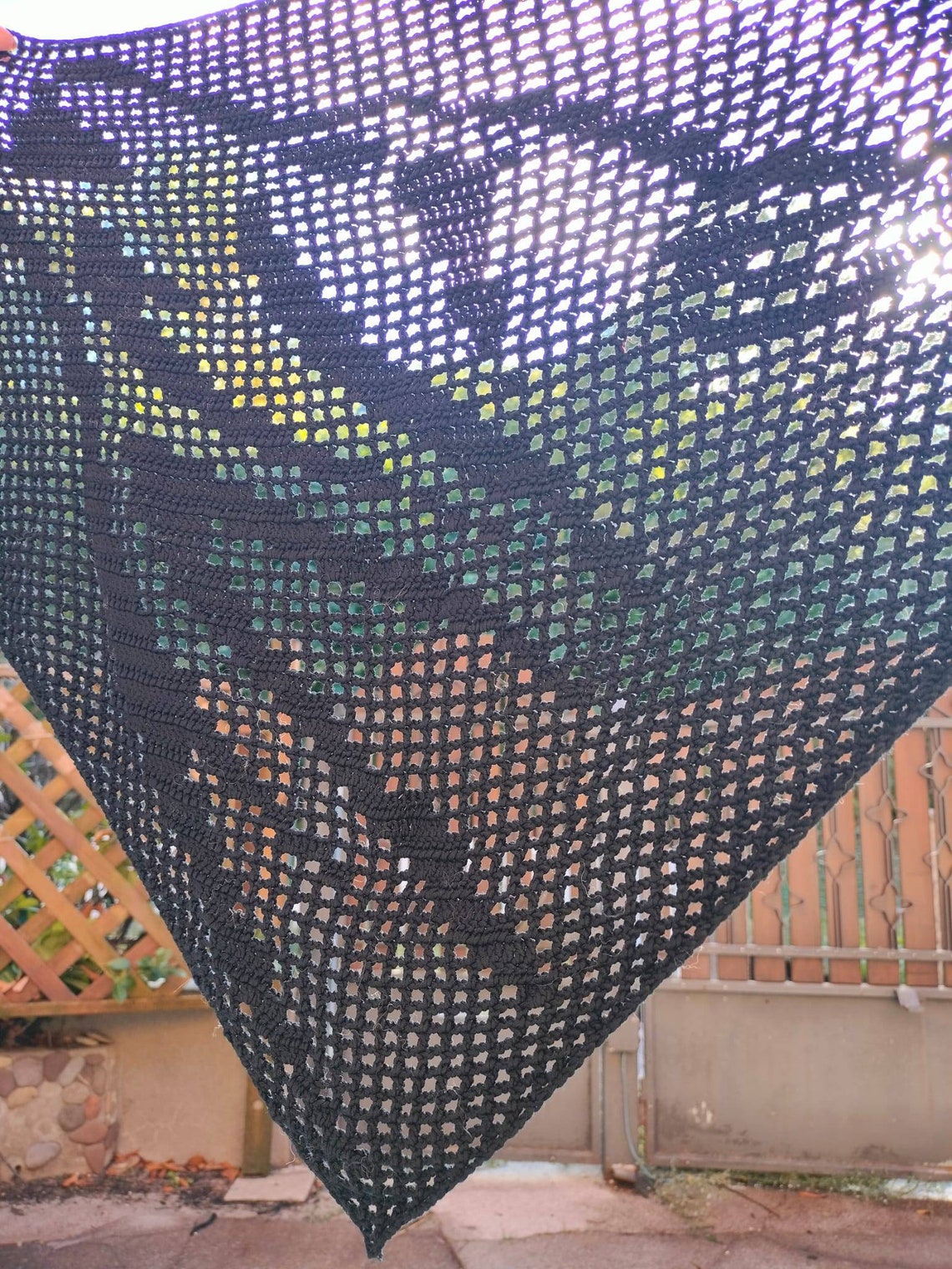 Filet 'howling Wolf' Crochet Shawl Pattern. PDF FILE ONLY Instant ...