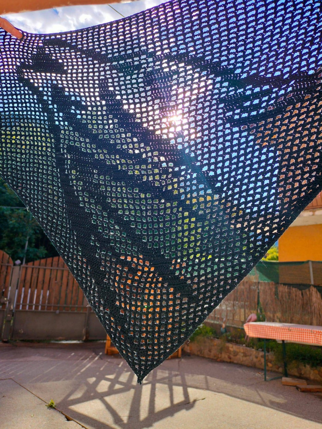 Filet 'howling Wolf' Crochet Shawl Pattern. PDF FILE ONLY Instant ...