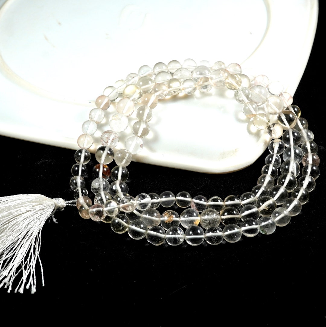 Japa Mala, 108 Gemstone Crystal Beads, Crystal Japa Mala,japa Mala ...