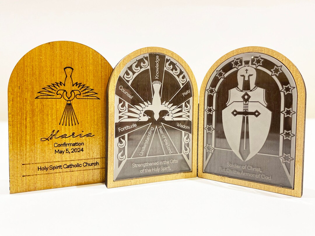 Confirmation Gift Cut Glass Personalized Keepsake Devotional Pocket or ...