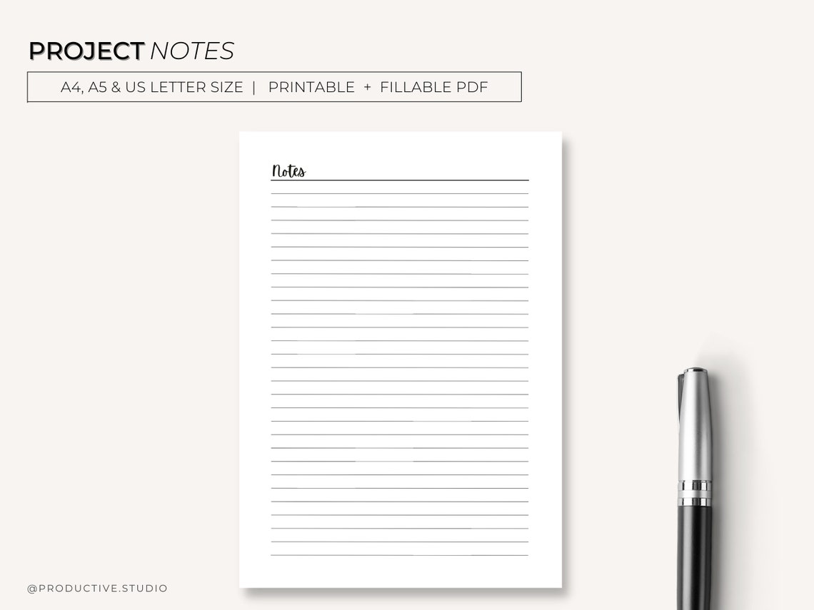 Project Planner, Printable Planner, Project Planner Printable, Action ...