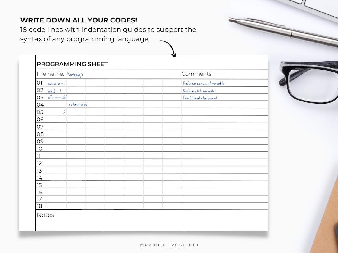 Programming Coding Notes Programming Template Programming Cornell Notes Template Instant