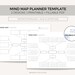 Minimalistic Mind Map Planner, Brainstorm Map, Mind Map Template ...