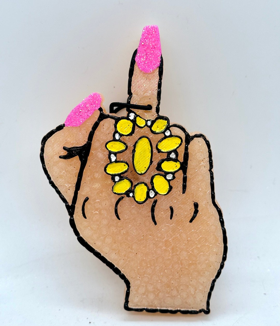 Western Middle Finger Freshie: Customizable Aroma Bead Car Air ...