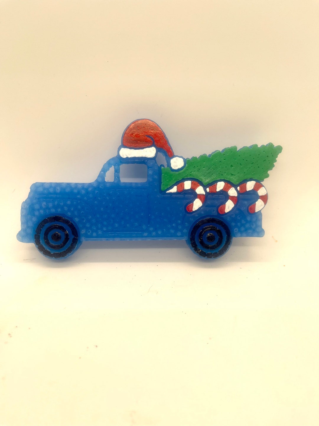 Truck Carrying a Christmas Tree W/candy Canes Freshie; Truck Carrying a ...
