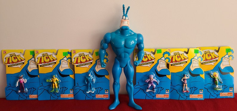 BANDAI the Tick 3 Mini Figures & 16 Talking the Tick Action Figure Lot ...