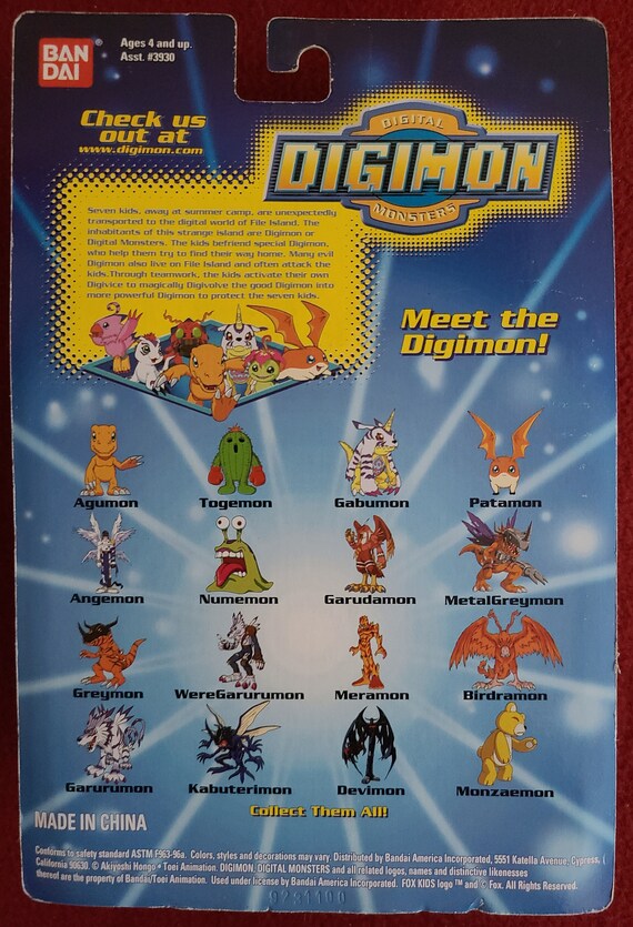 Digimon Monsters Names