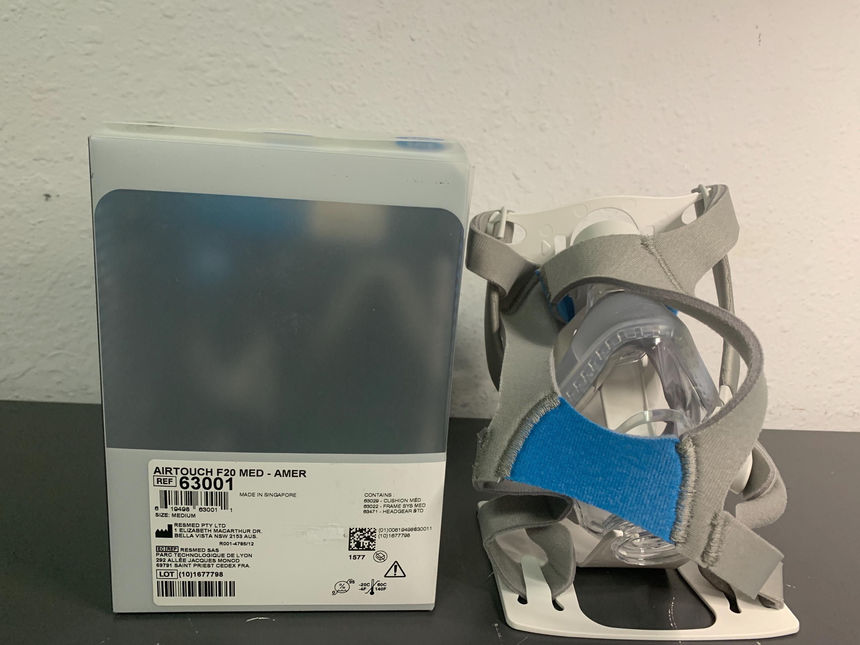 Resmed Airtouch F20 Medium CPAP Mask Bundle – Includes Cushion ...